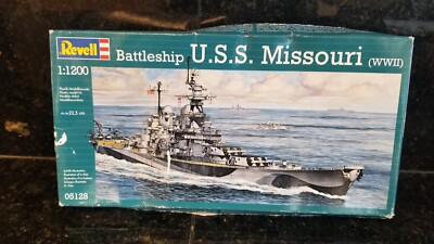 REVELL USS MISSOURI BATTLESHIP 1/1200 SCALE MODEL KIT | eBay