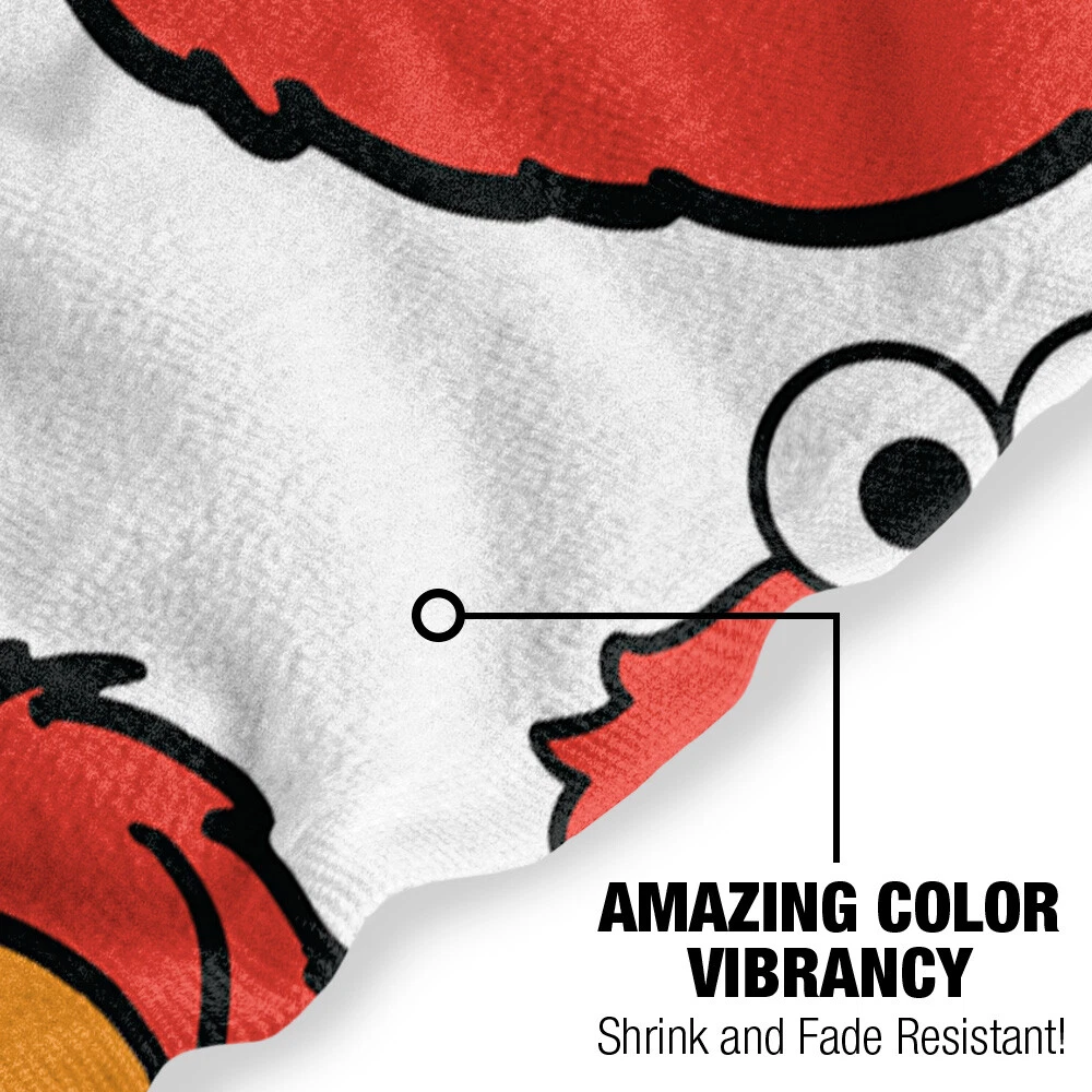 Sesame Street Elmo Face Pattern Officially Licensed Beach Towel 30"x60 ...