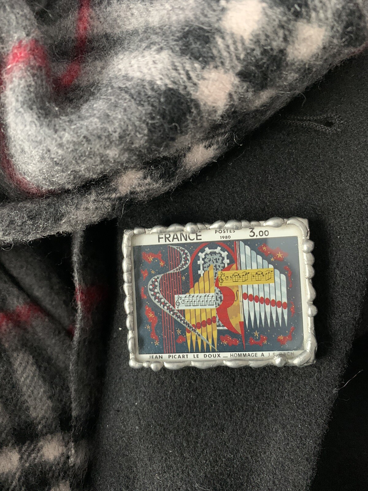 2 French Artist Tribute Postage Stamp Lapel Pins - Da… - Gem