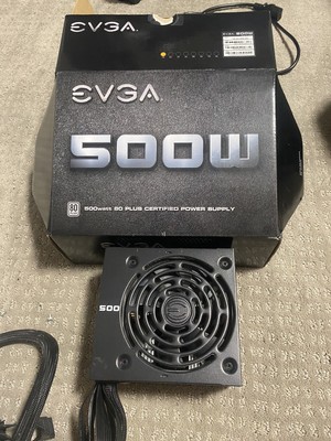 EVGA 500 W1 80Plus 500W Power Supply - 100-W1-0500-KR 843368026318| eBay