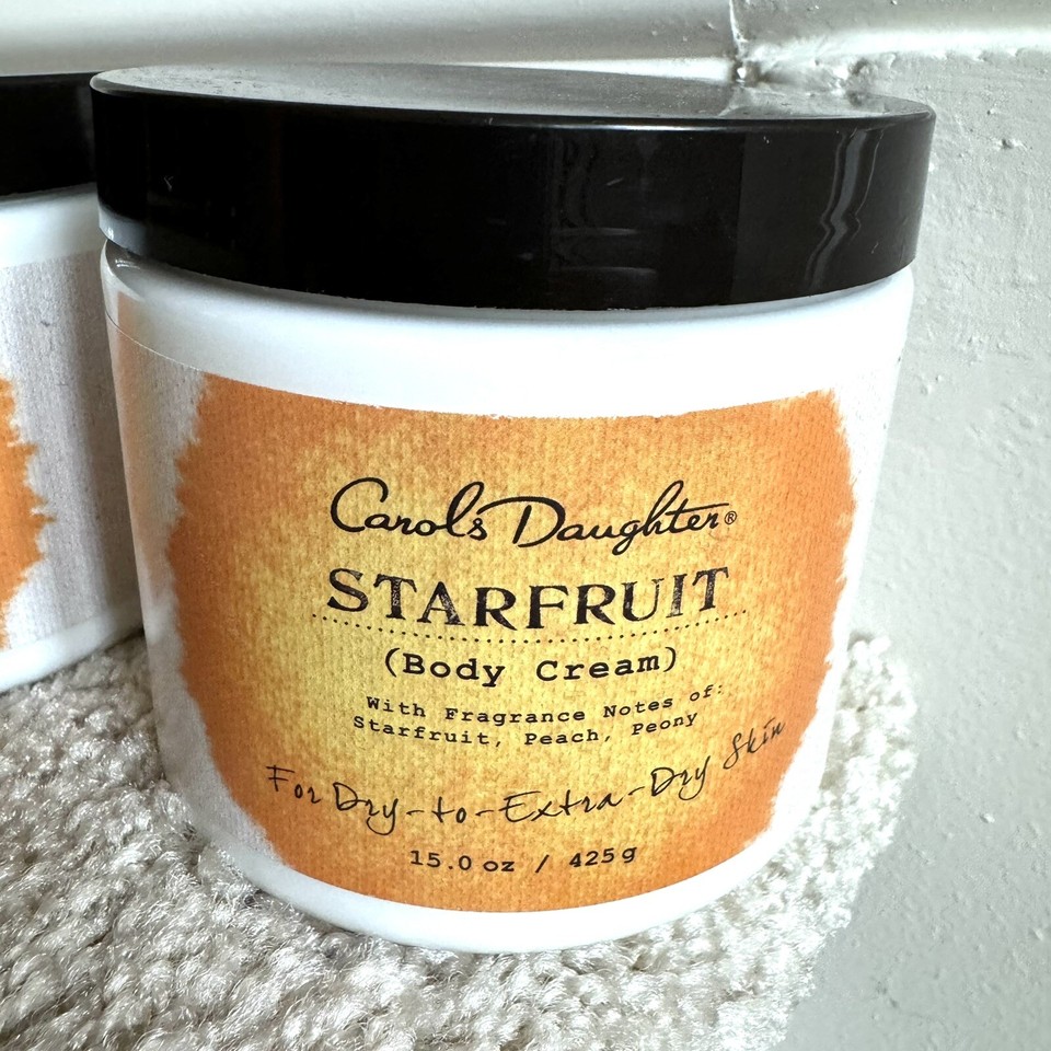Carol’s Daughter Star Fruit Body Cream (15 OZ Each) Lot of 2 Lotion ...