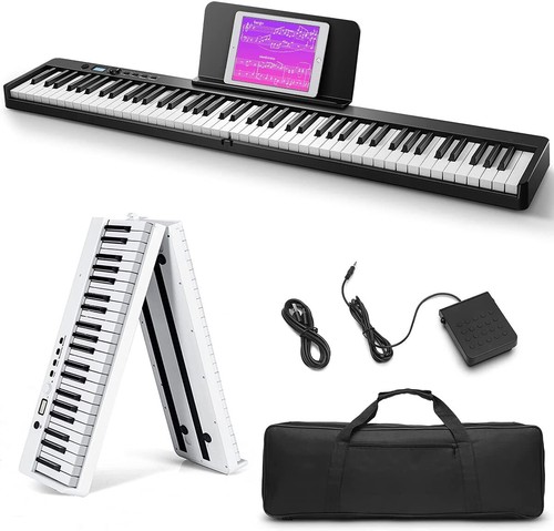 88/61 Key Electric Digital Piano Keyboard Weighted Key w/Pedal,Power ...