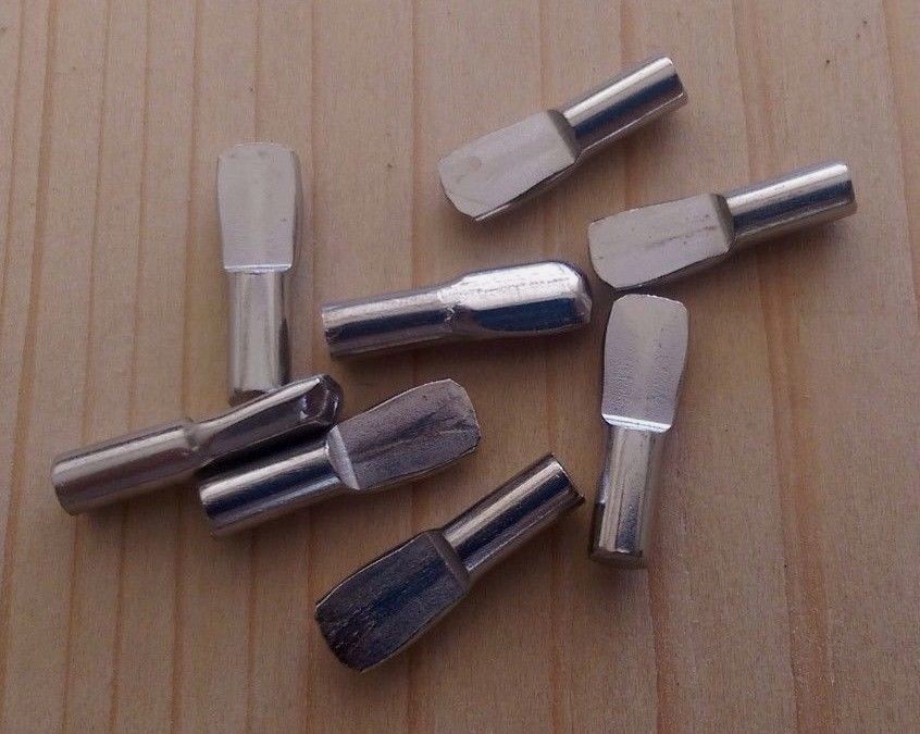 5MM Shelf Pins - Spade Design - Metal (8 pieces) | eBay