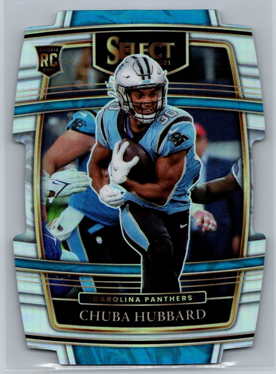 2021 Select Chubba Hubbard Concourse Die Cut Silver Prizm RC Panthers ...