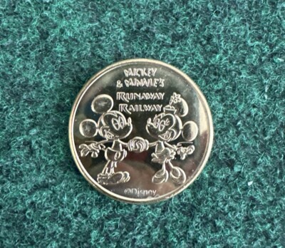 WALT DISNEY WORLD RUNAWAY RAILWAY 2024 COLLECTION GOLD MEDALLION COIN ...