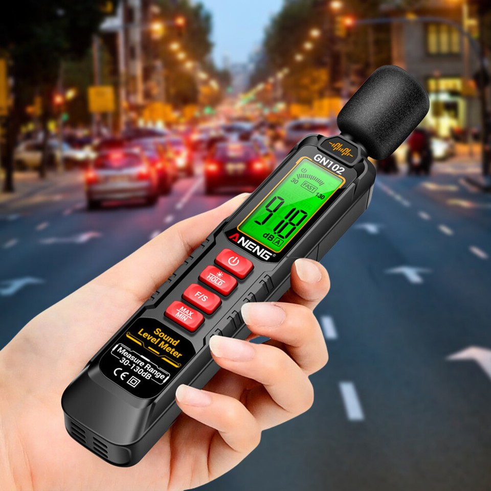 Decibel Meter with LED Display Portable Sound Level Meter Noise ...