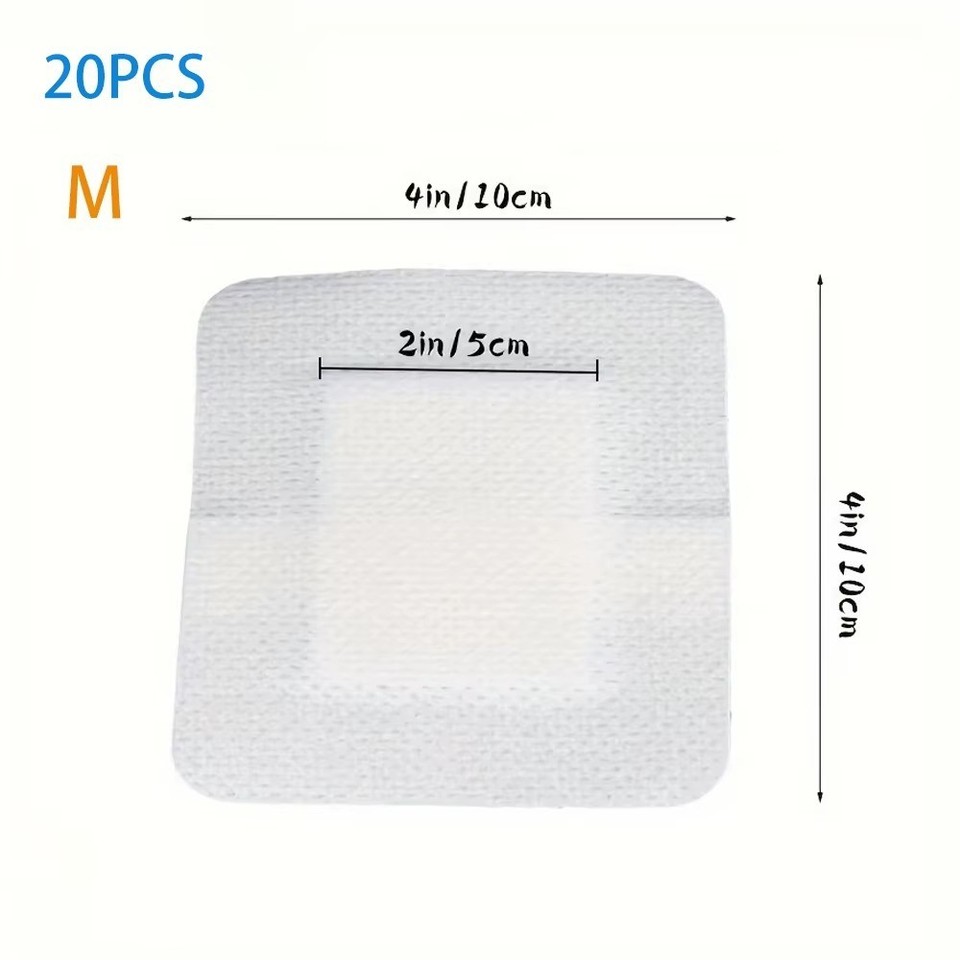 20pcs Large Size Hypoallergenic Non Woven Medical Adhesive Wound ...