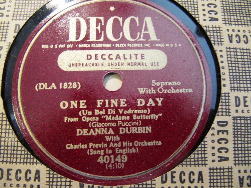 1939 DEANNA DURBIN MOVIE First Love Madama Butterfly Un Bel Di/ Spring ...