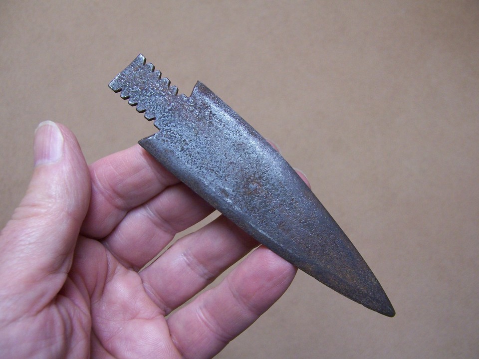 LARGE AUTHENTIC CIRCA 1800's IRON TRADE POINT FROM THE JOHN WELSCH ...