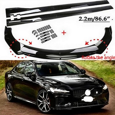 For Volvo S40 S60 S70 S80 Front Bumper Lip Spoiler Chin Splitter Glossy ...