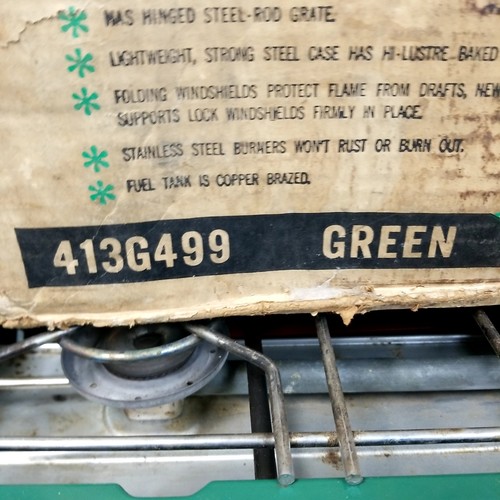 Vintage LARGE Coleman 413G UNTESTED 2-Burner Camp Stove In Original Box ...