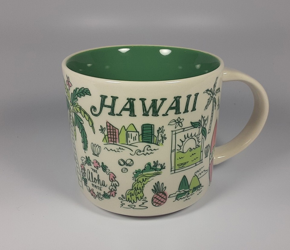 STARBUCKS Hawaii "been there" series 14 oz. ceramic coffee mug BRAND ...