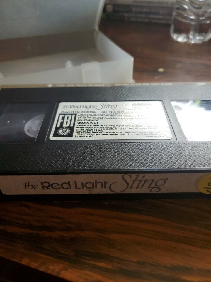 The Red Light Sting (VHS) 1985 Farrah Fawcett Beau Bridges RARE vhs ...