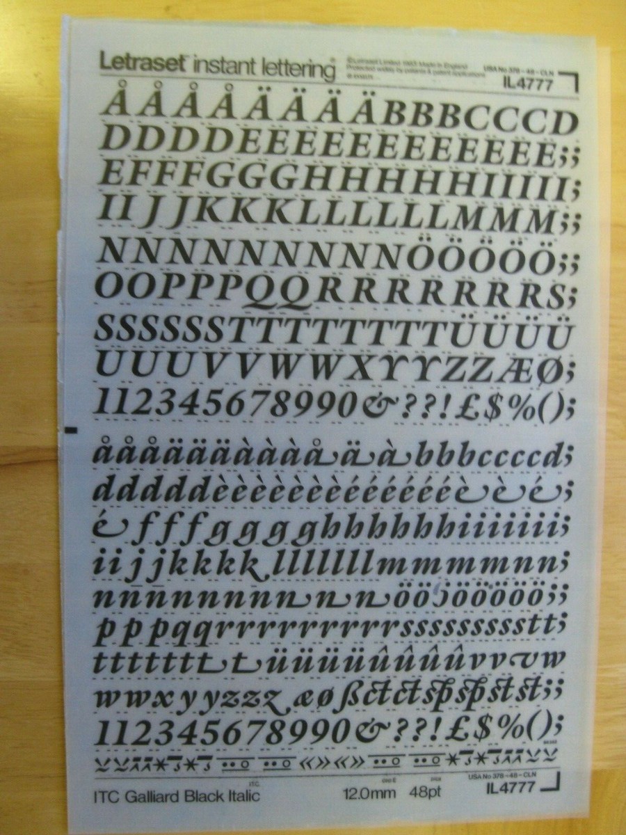 Itc Galliard Font Of The Week