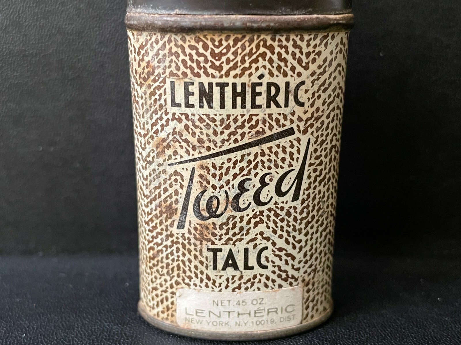 Vtg Tweed Lentheric Talc Powder Tin w/ Wood Lid ~ .45 Oz ~ | eBay