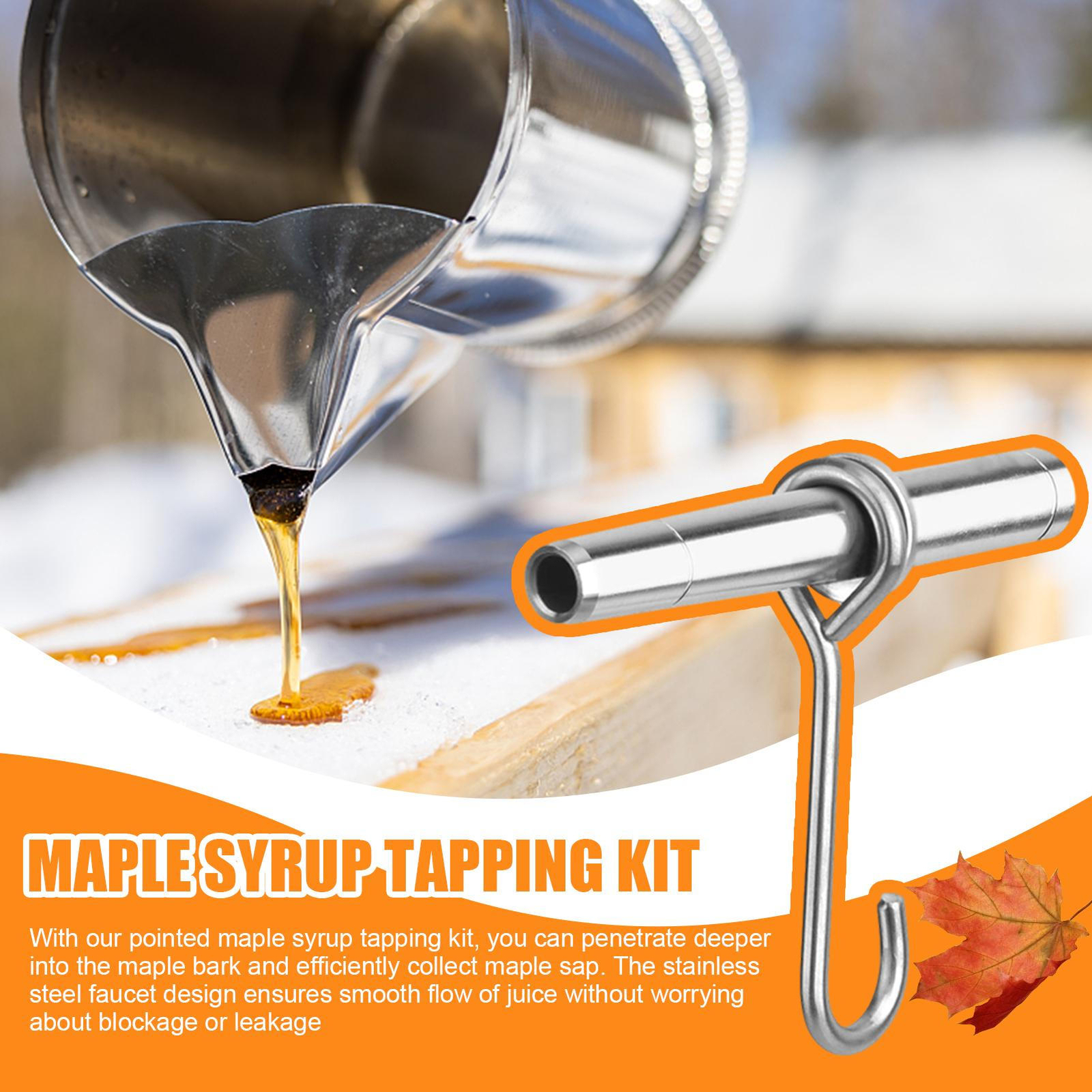Maple Syrup Tapping Kit Stainless Steel | Grelly UK