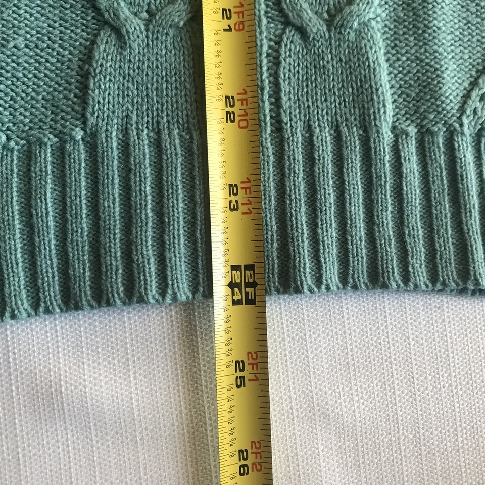 Vintage Salon Studio Women’s Small Medium Teal Blue Mock Neck Sweater ...