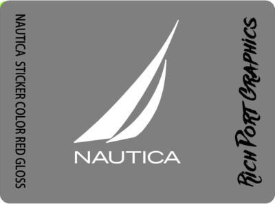 NAUTICA VINYL STICKER DECALS WHITE (NOT GELL) more colors available | eBay