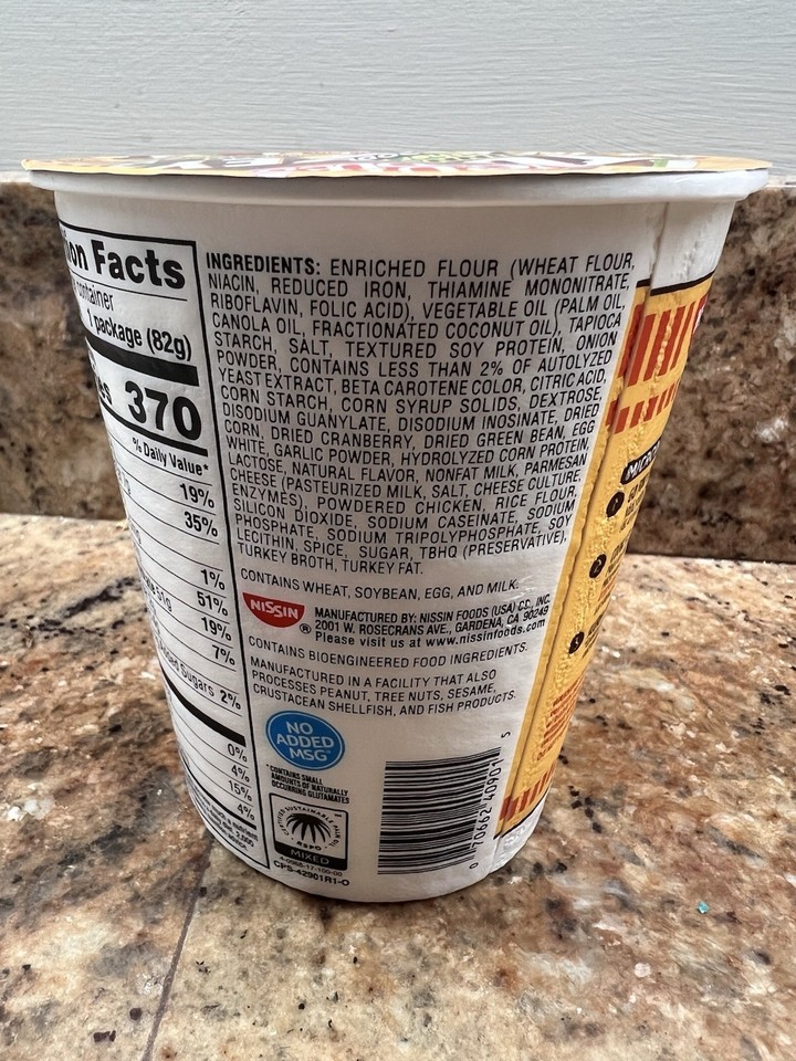 Nissin Cup Noodles Ramen Novelty Turkey Dinner Flavor Limited Edition ...