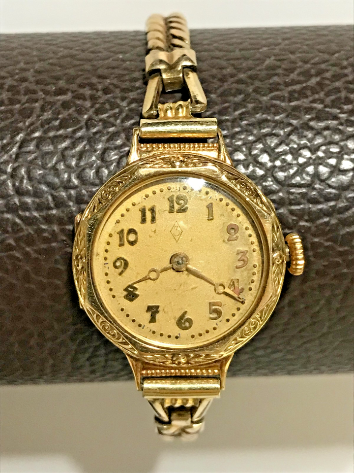 Antique Brevet DRGM 14K Yellow Gold Hand-Winding Ladies Dress Watch | eBay