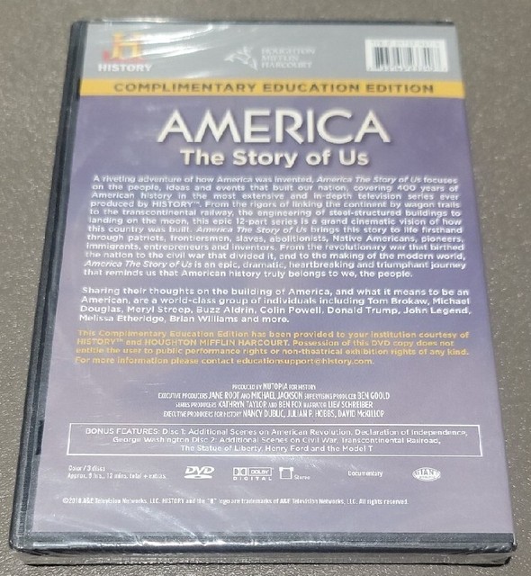 America The Story of US DVD 3 Discs History Channel 2010 for sale ...