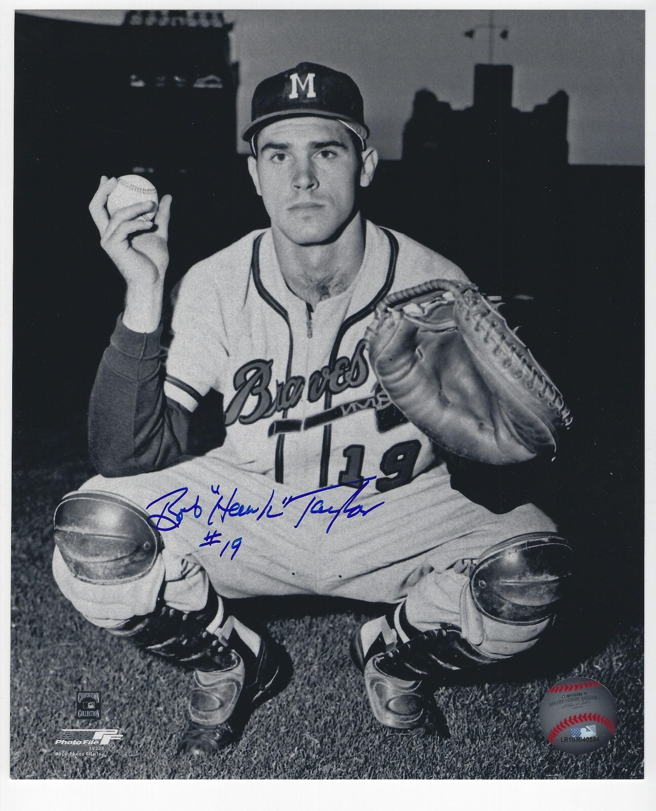 Bob "Hawk" Taylor Milwaukee Braves Signed Auto 8x10 Photo Autograph | eBay