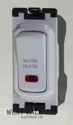 Legrand Synergy Grid - 7354 21 WH - 20a D/Pole Switch Module + Neon ...