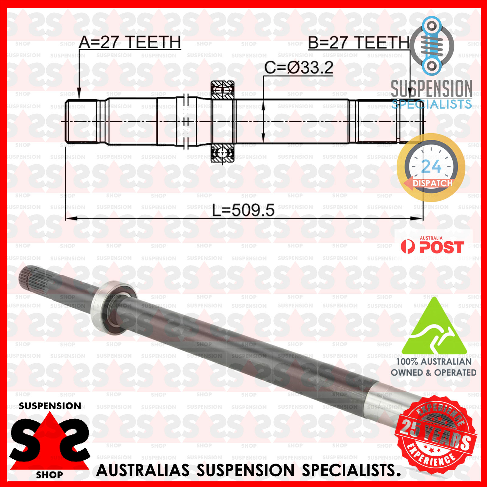Front Axle Left Drive Shaft Suit MERCEDES-BENZ S-Class (W222, V222 ...