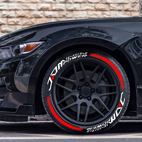 JDM Tire Lettering Sticker 1.25'' For 15''-24'' Wheels For 4 Tires ...