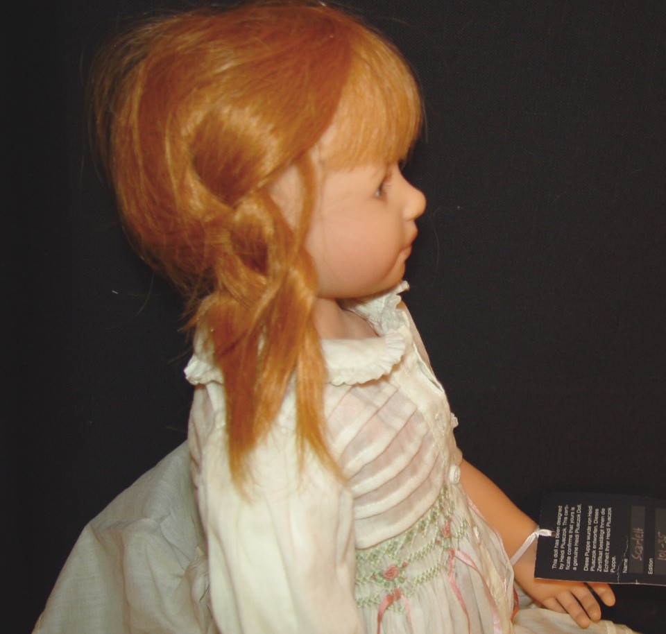 HEIDI PLUSCZOK Limited Edition 101-35 "Scarlett" 23" Sitting Vinyl Doll ...