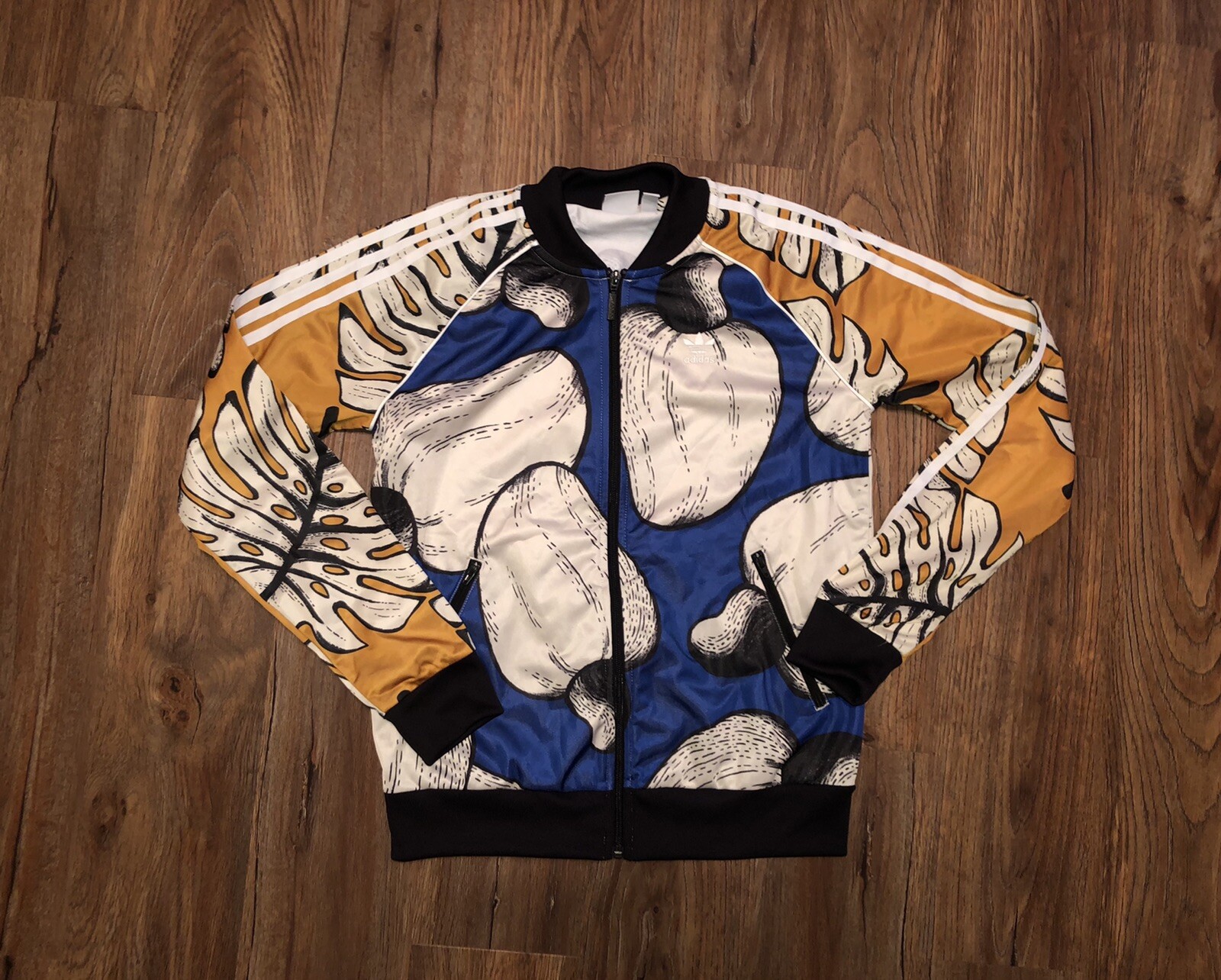 Adidas Floral Farm Brazil Caju Jacket Bomber Rose Rit… - Gem