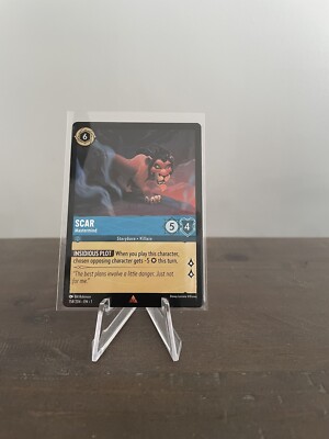 Scar Mastermind Disney Lorcana Non Holo Card 158/204 Mint | eBay