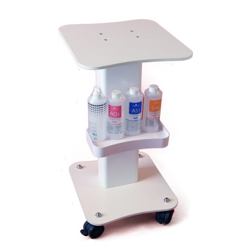 White Beauty Salon Rolling Trolley UK - Mobile SPA Machine Stand ...