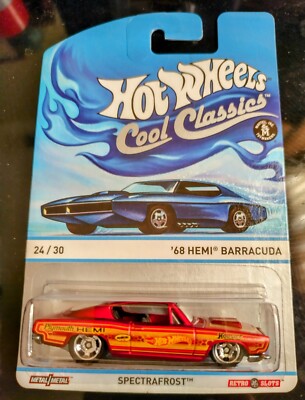Hot Wheels Cool Classics ‘68 Hemi Barracuda 1:64 Spectrafrost Red IN ...