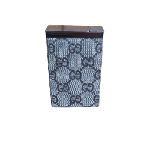 GUCCI Cigarette Case Brown GG Monogram Canvas Metal 115249 Italy Made ...