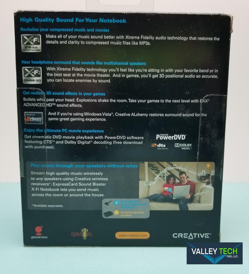 Creative Express Card Sound Blaster X-Fi Notebook | eBay