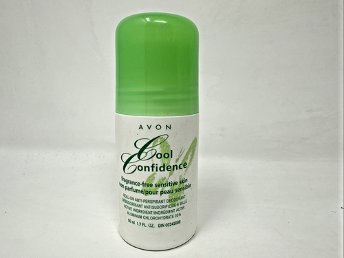 AVON Cool Confidence Roll On Anti-Perspirant Deodorant Fragrance Free ...