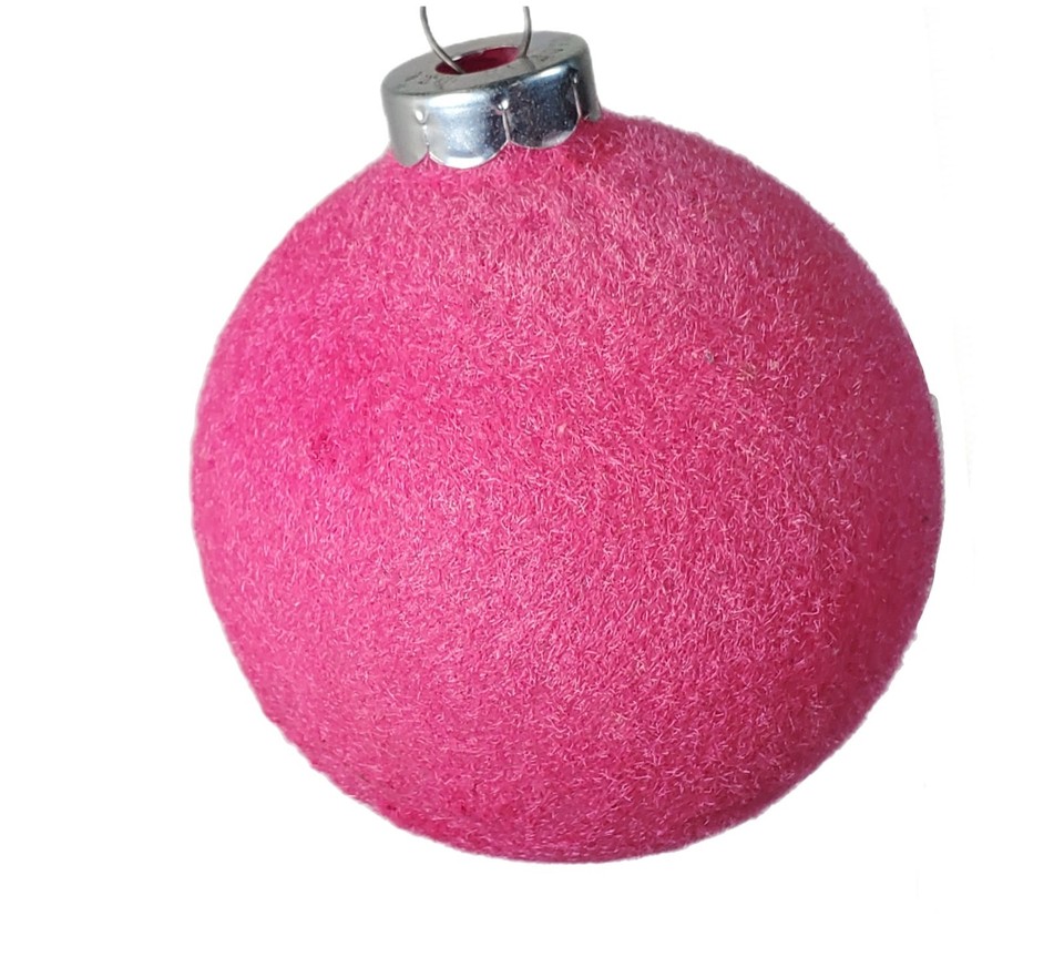 (4) Vtg Hot Pink Fuzzy Flocked By Bradford The Unbreakable Kind ...