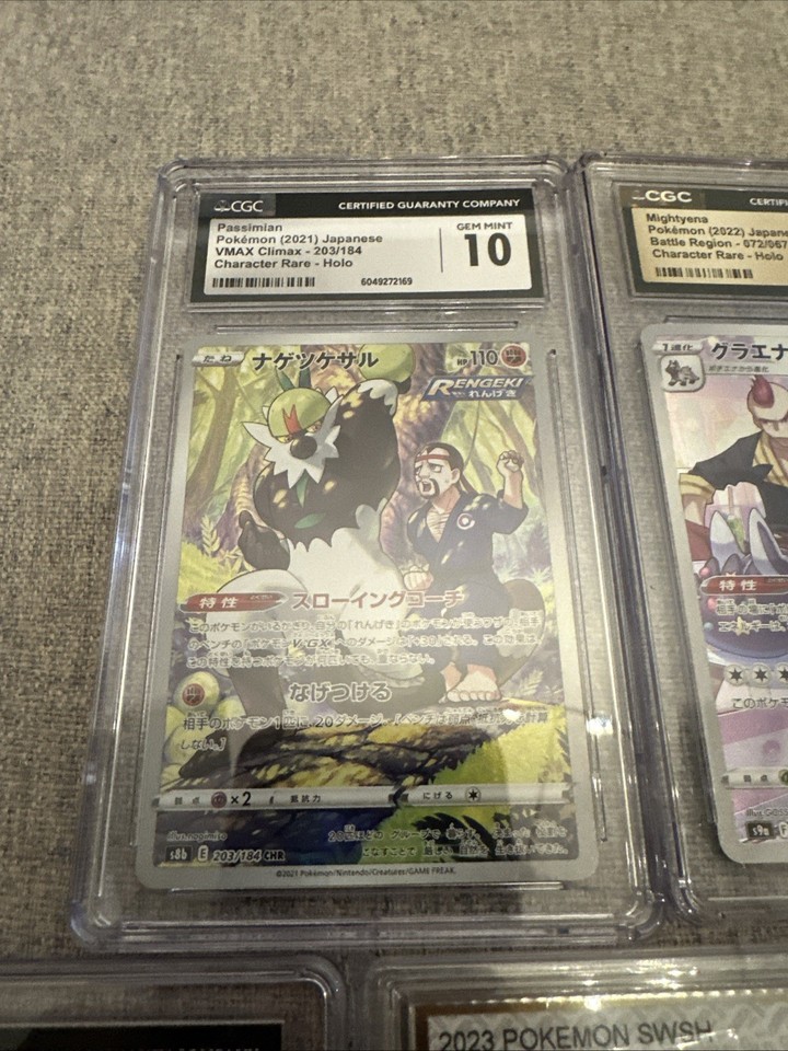 Pokémon Graded Lot of 5 Slab Cards CGC AGS Pristine 10 | eBay