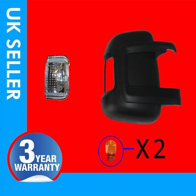 FOR Citroen Relay wing mirror cover cap and indicator with bulb right ...