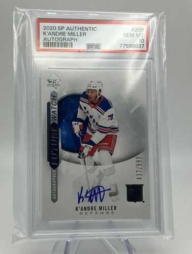 2020 SP Authentic K'Andre Miller #209 - Rookie Future Watch Auto - /999 ...