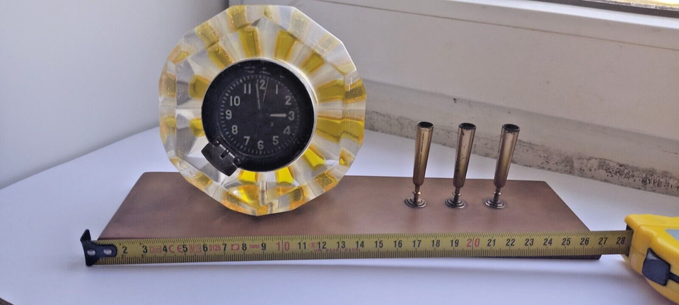 RARE vintage soviet USSR military Tank Clock 127 ChS MOLNIJA tank watch ...