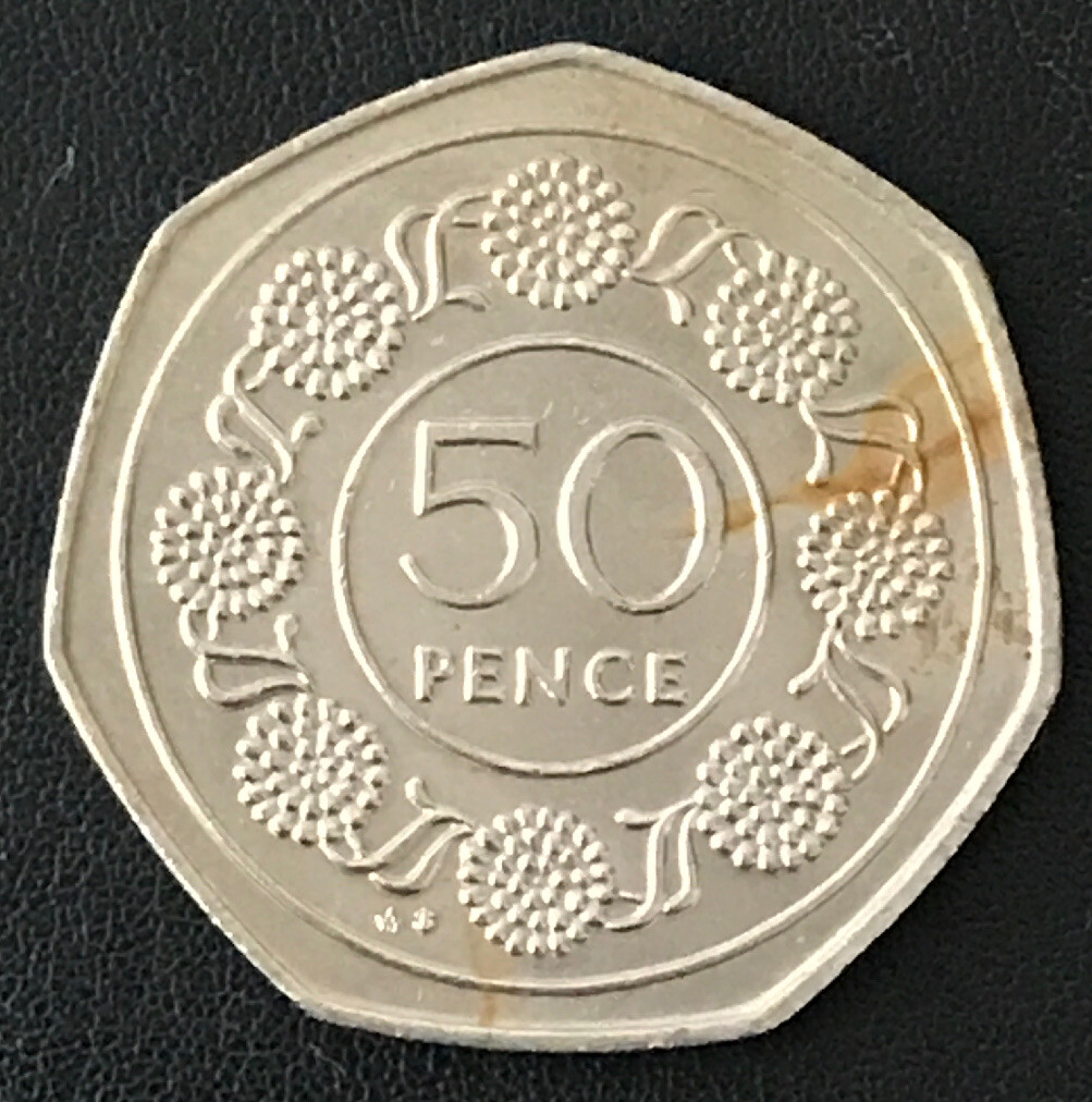 Rare Gibraltar Candytuft Flowers 1988 50p Collectors Coin Fifty Pence ...