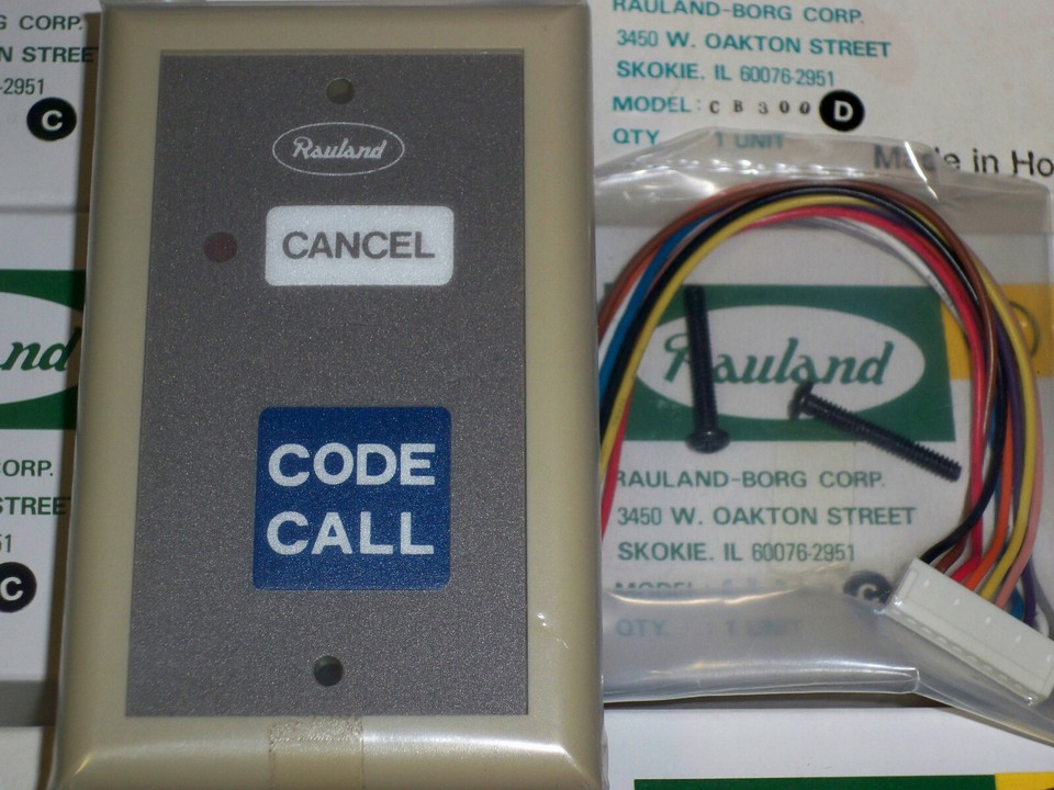 NEW Rauland-Borg Responder CB300 Nurse Call Code Blue Call Station, NIB ...