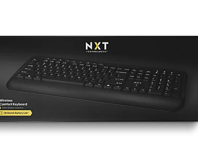 NEW NXT Technologies™ Wireless Comfort Keyboard, Black (NX60881) | eBay