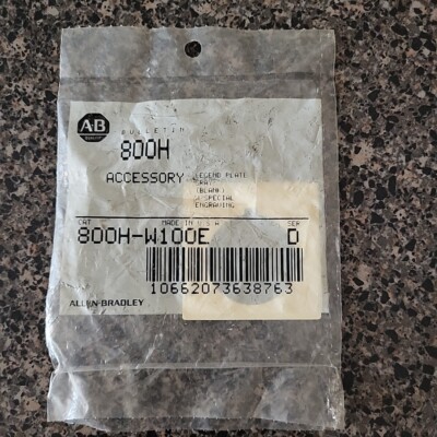 NEW! Allen Bradley 800H-W100E COVER CLOSE/OPEN Legend Plate | eBay