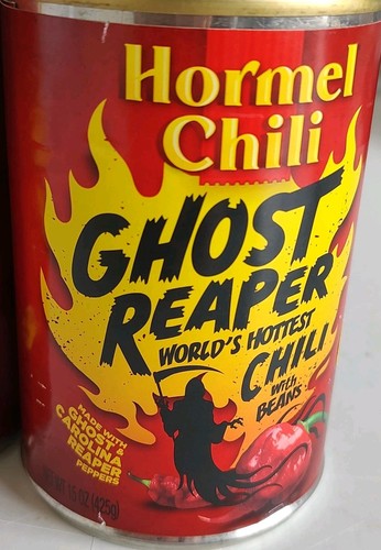 Limited Edition Hormel Ghost Reaper World’s Hottest Chili w/Beans 15 Oz ...