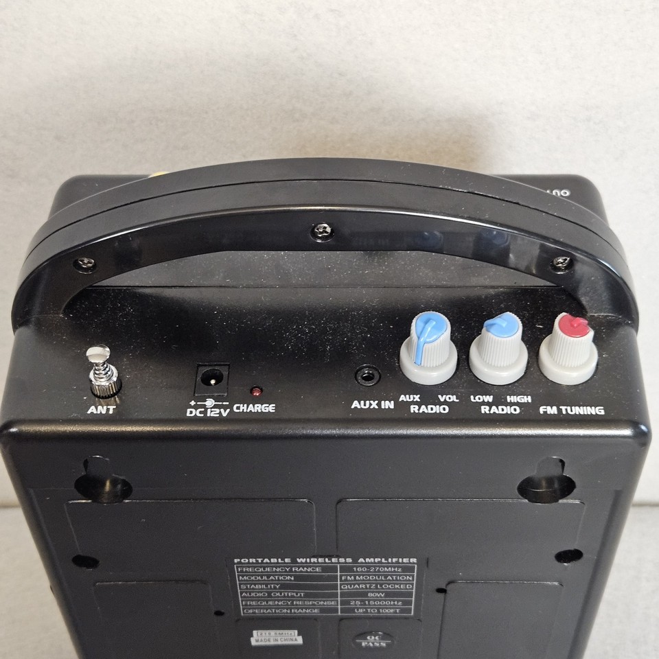 Pyle Portable Audio Rechargeable PA System PWMA-200. Tested Working | eBay