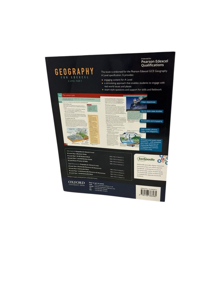 Edexcel A Level Geography Year 2 Textbook Bob Digby Latest Edition ...
