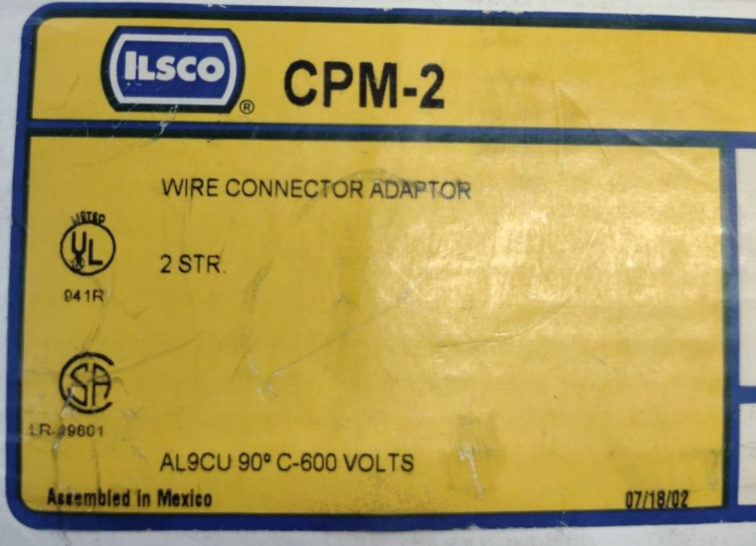 ILSCO CPM-2 WIRE CONNECTOR 2 AWG ADAPTER PIGTAIL ALUMINUM or COPPER | eBay